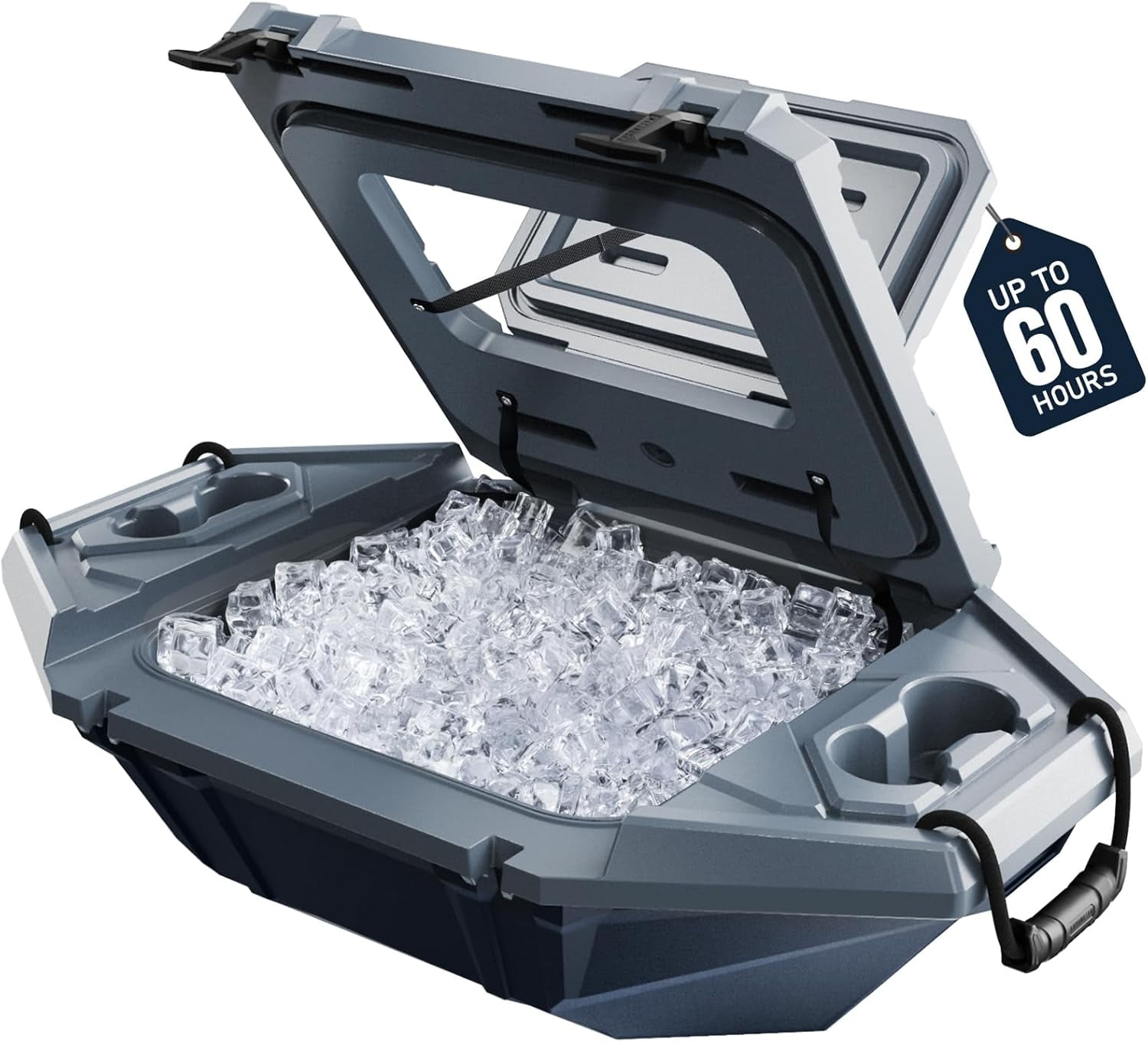 Floating Cooler – 32 QT up to 60 Hours Amphibious Ice Chest - Kayak ...
