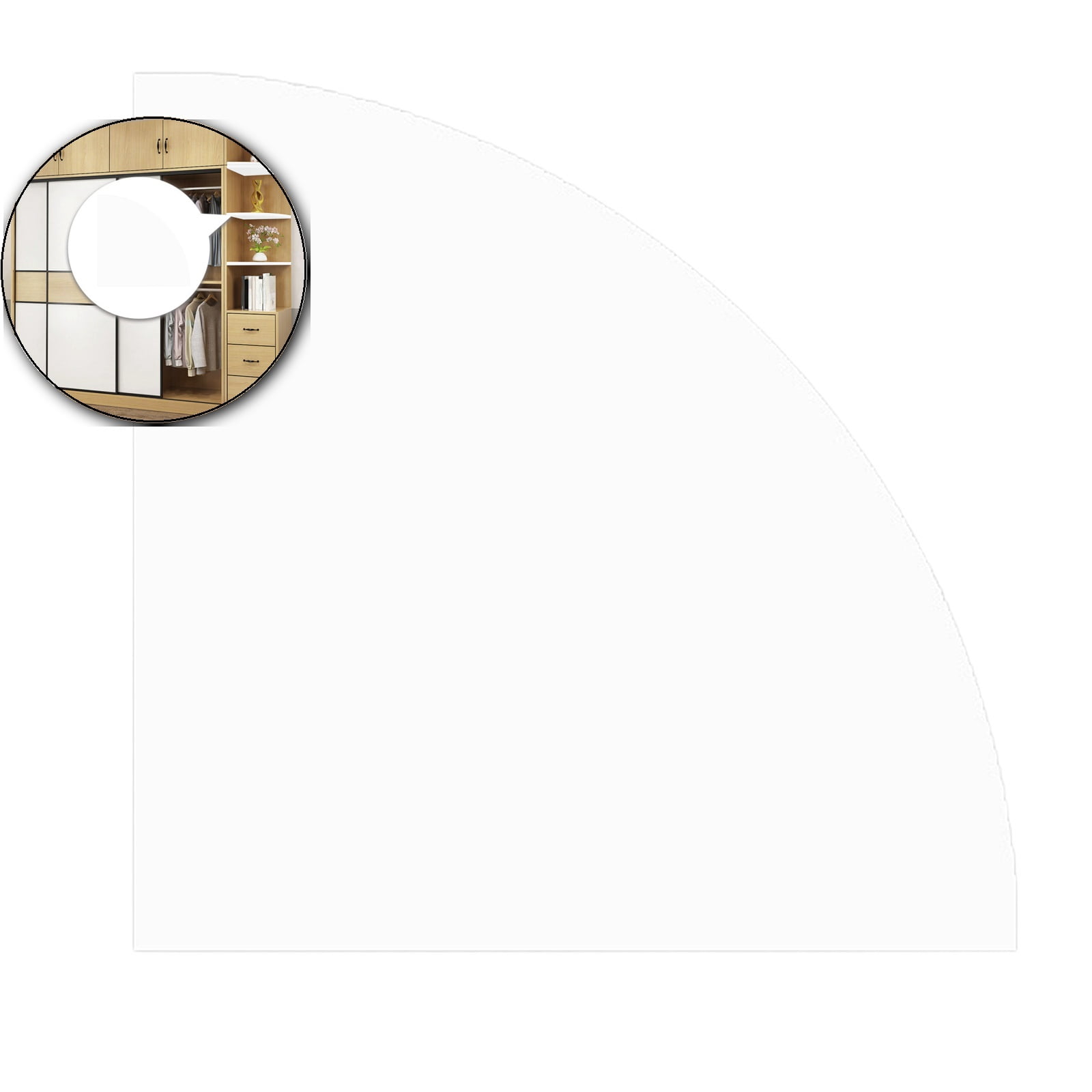 Floating Corner Shelf – Wall Mounted Wooden Storage Rack (8.66x8.66in ...