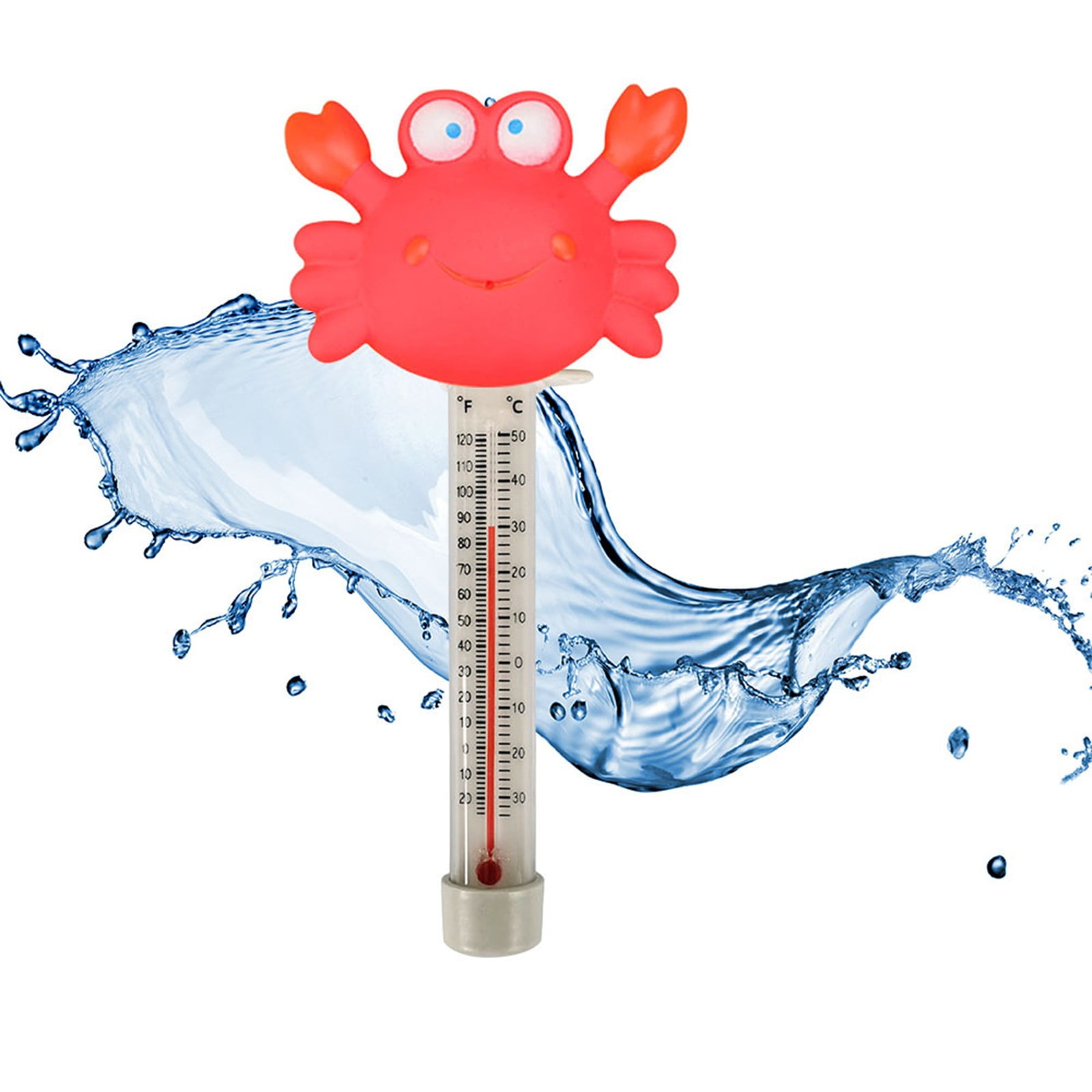 Floating Crab Bath Thermometer for Baby, Waterproof Accurate Water ...