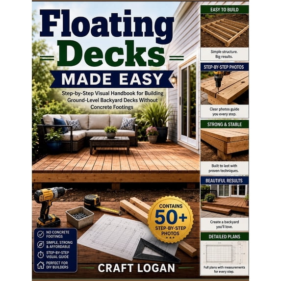 Floating Decks Made Easy: Step-by-Step Visual Handbook for Building ...