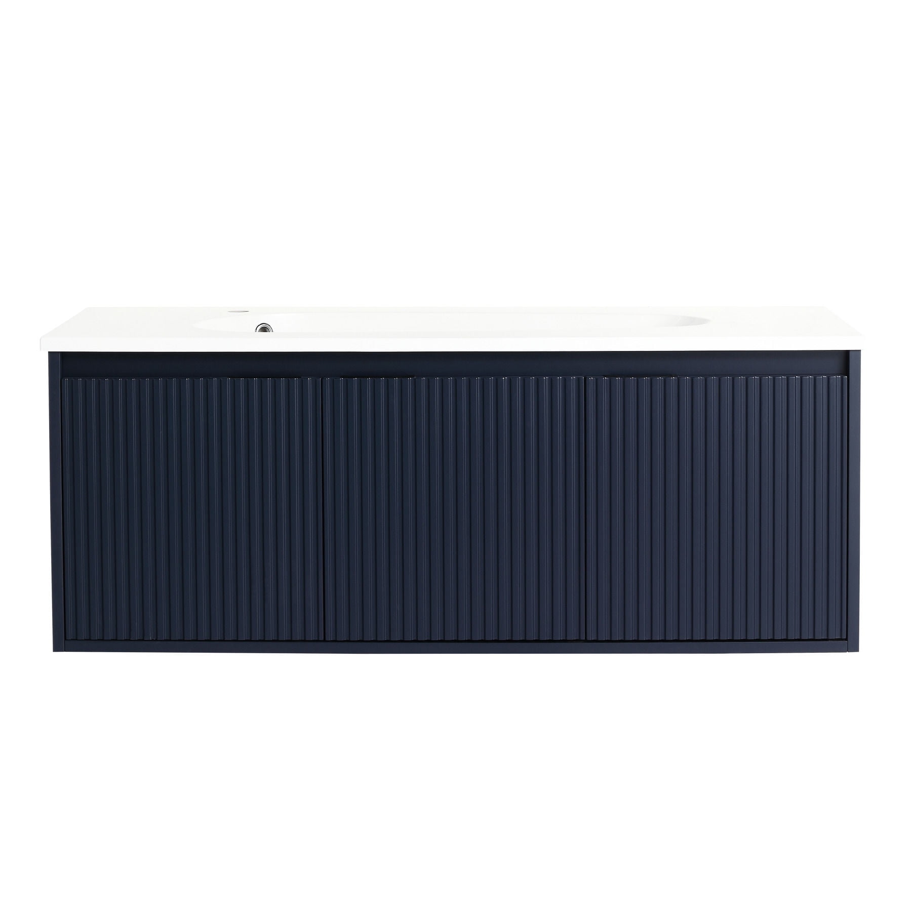 Floating Design, Wavy Door Panels - Soft Close Stainless Steel Hinges ...