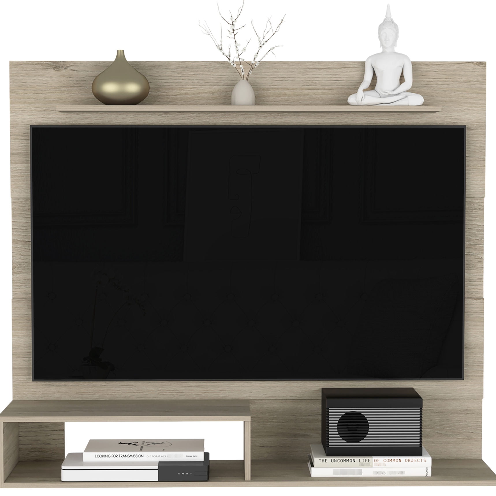 Floating Design for TVs up to 55"/Extra Storage for DVDs and Games ...