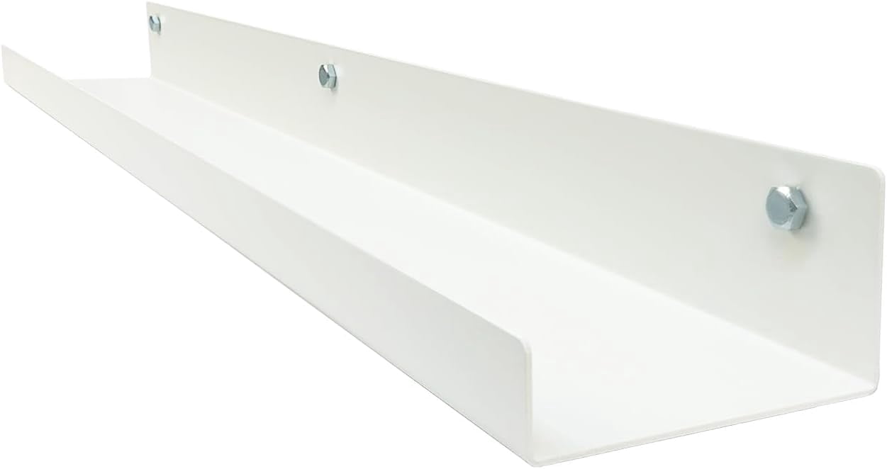 Floating Display Shelf - Wall Mounted - Modern Industrial Metal Channel ...