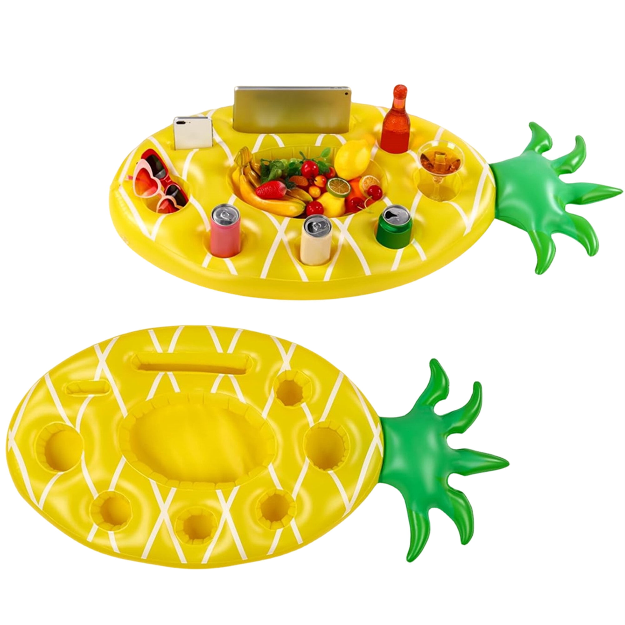 Floating Drink Holder for Pool 9 Holes Pineapple Inflatable Drink ...