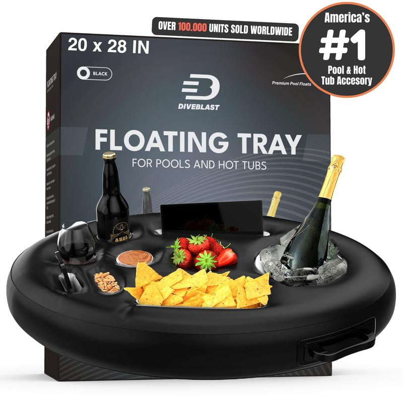 Floating Drink Holder for Pools & Hot Tubs — Holds Up to 50 LBS — Cool ...