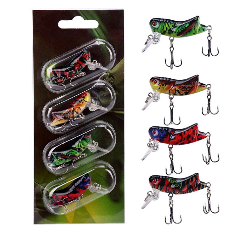 Floating Fishing Lures Set of 4 3 2g 4cm with Realistic Motion and Eyes ...