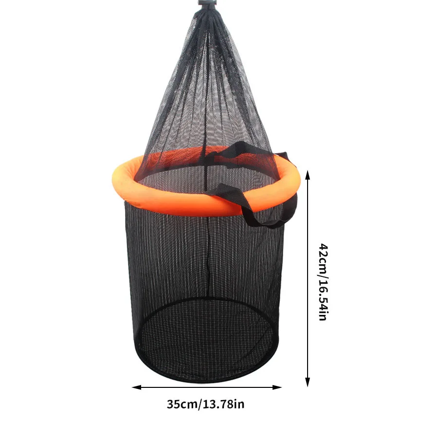 Floating Fishing Net Thickened Woven Fish Shrimp Basket Portable Mesh ...