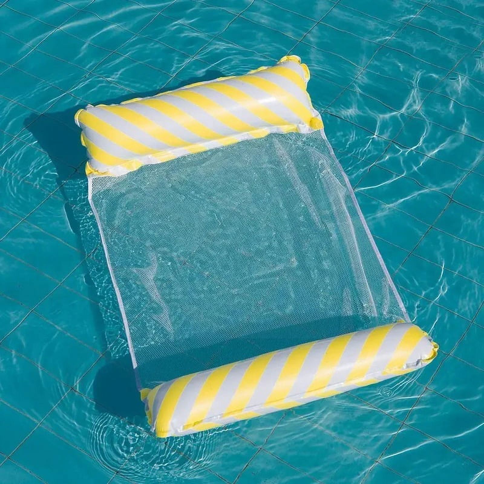 Floating Float Lounger Outdoor Swim Float Chair Inflatable Floating Bed ...