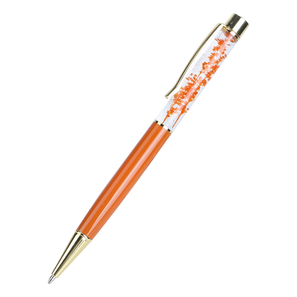 Floating Flower Metal Oil Pen Writing Signatures Calligraphy Ballpoint ...