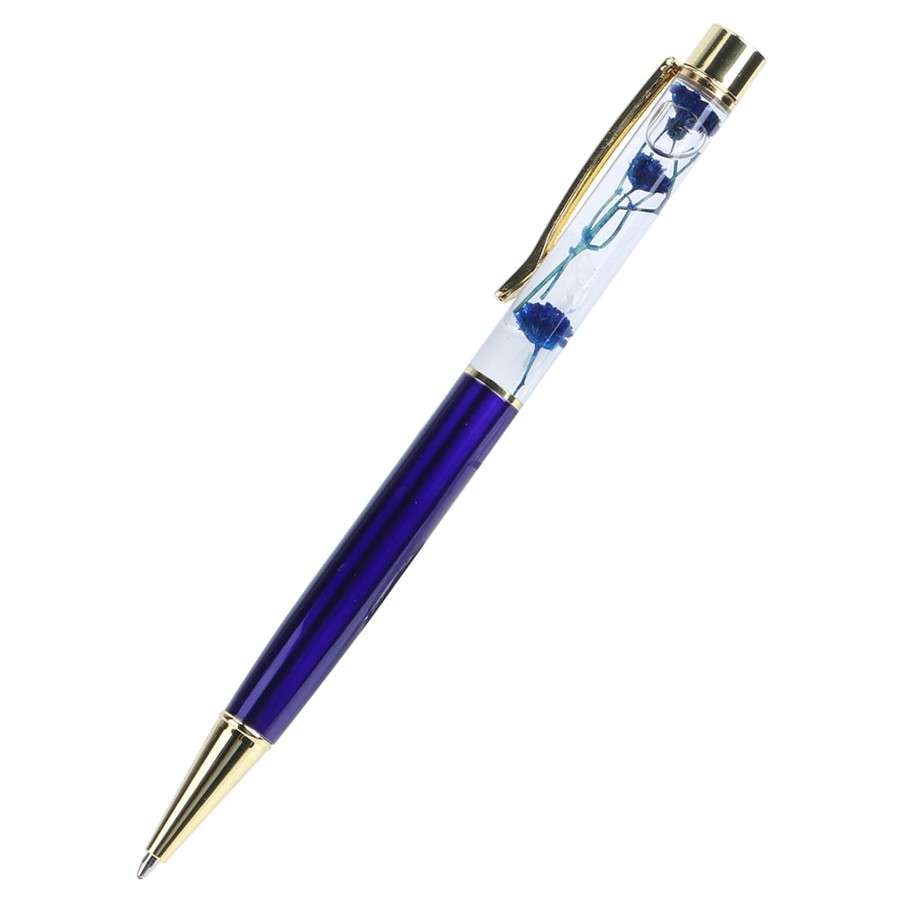 Floating Flower Metal Oil Pen Writing Signatures Calligraphy Ballpoint ...