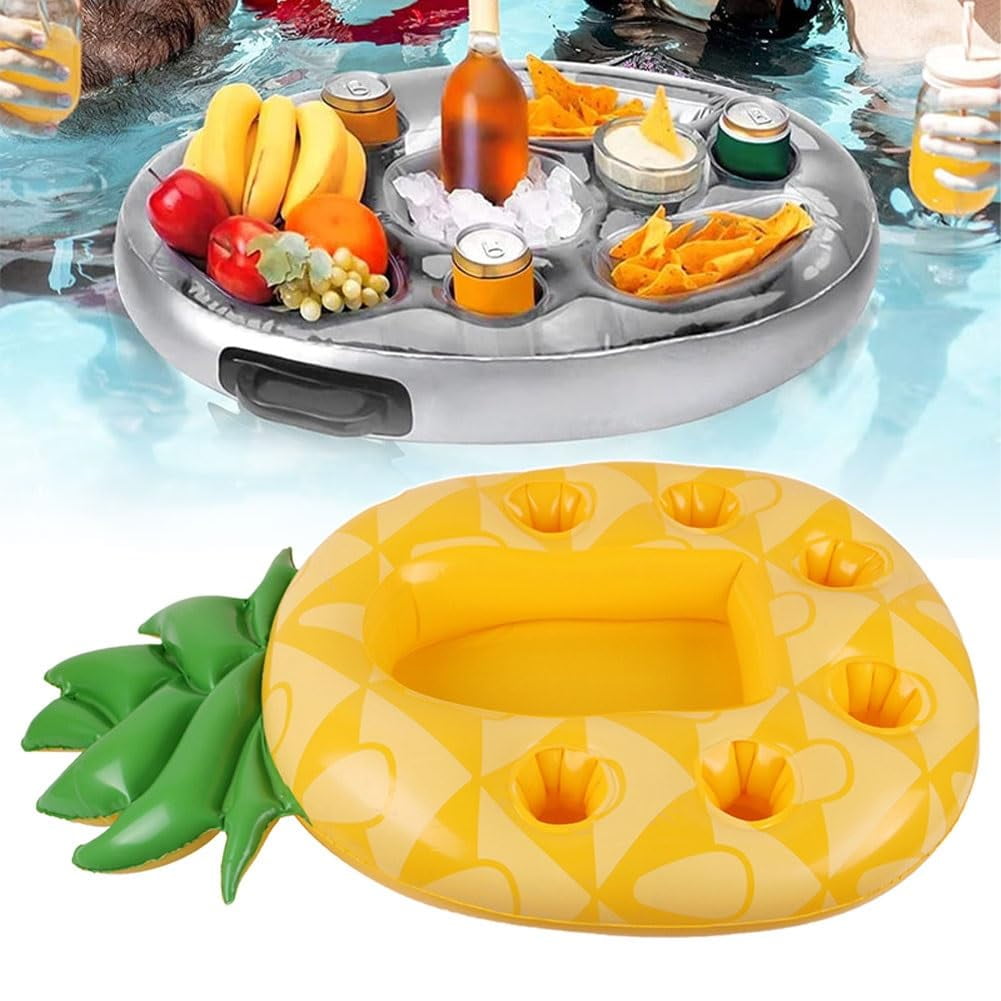 Floating Food Holder, Inflatable Floating Drink Holder, Drink Floaties ...