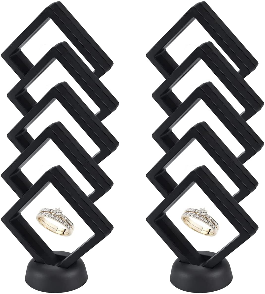 Floating Frame Display 10PCS 3D Floating Rack Display Cabinet Black 3D ...