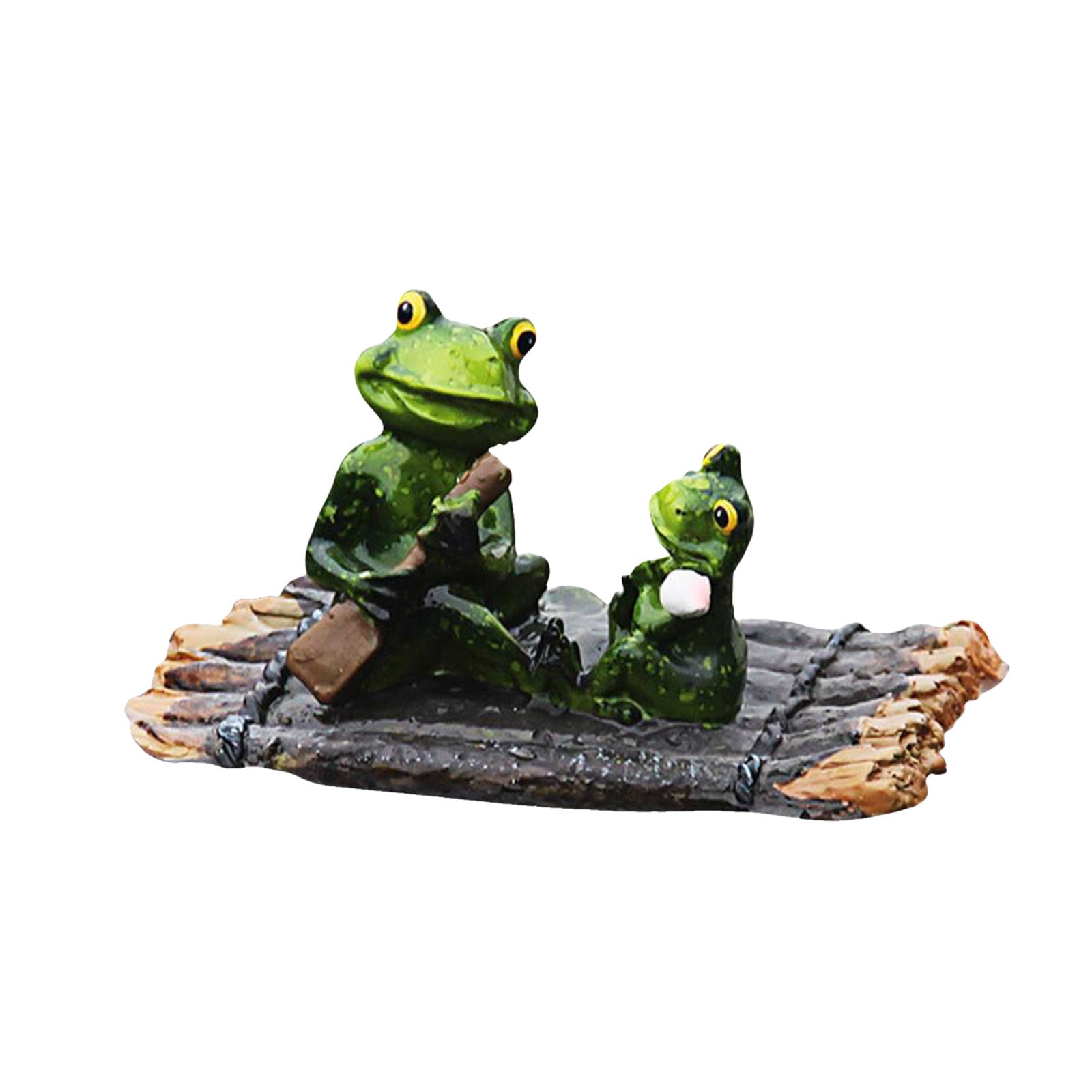 Floating Pond Decor - Waterproof Resin Statue on Raft, Cute Outdoor ...
