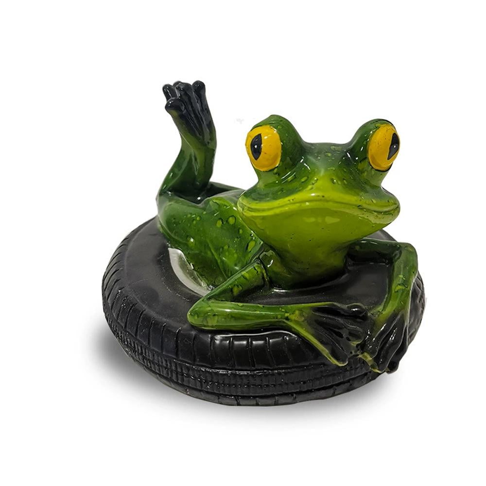 Floating Frogs for Ponds, Cute Frog Statues Pond Floating Decoration ...