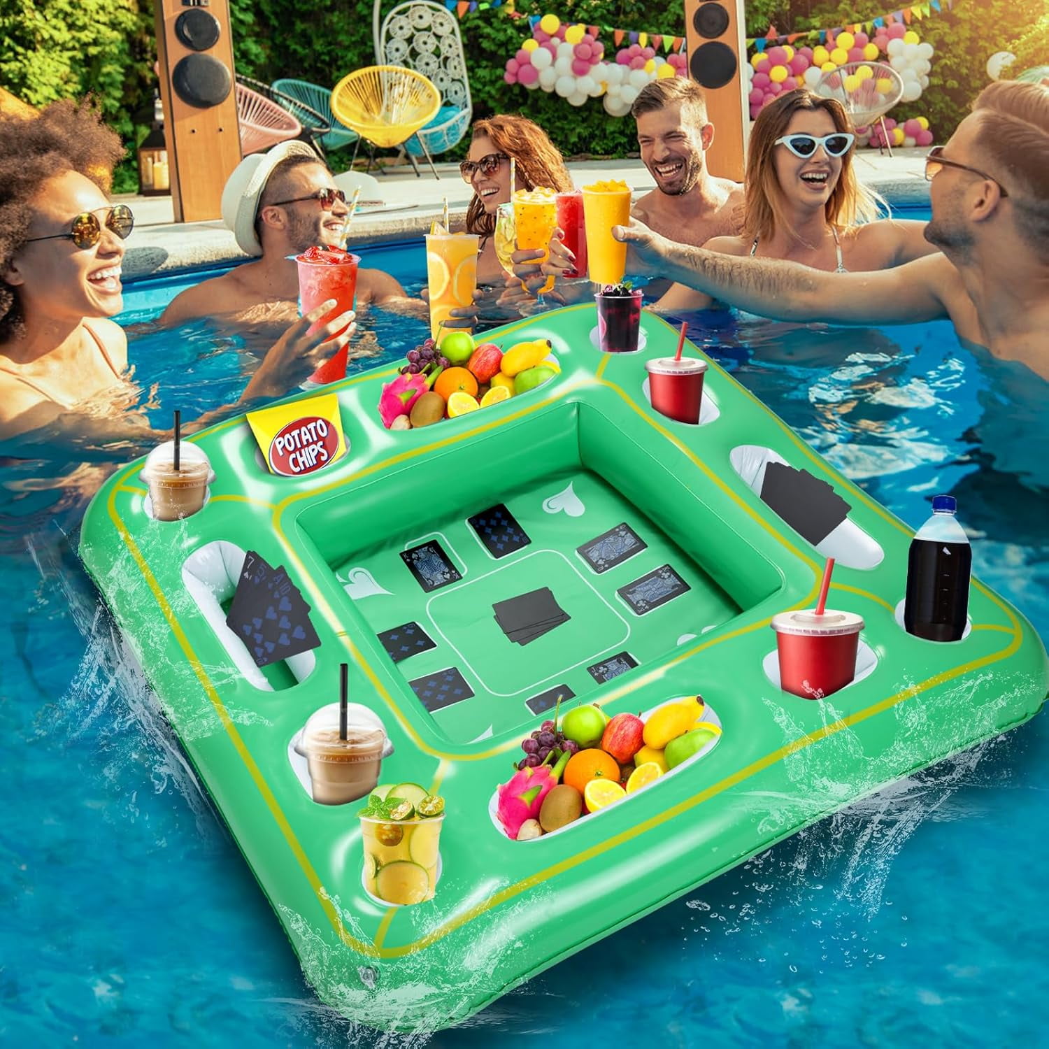 Floating Game Table for Pool - Inflatable Floating Table for Pool in ...