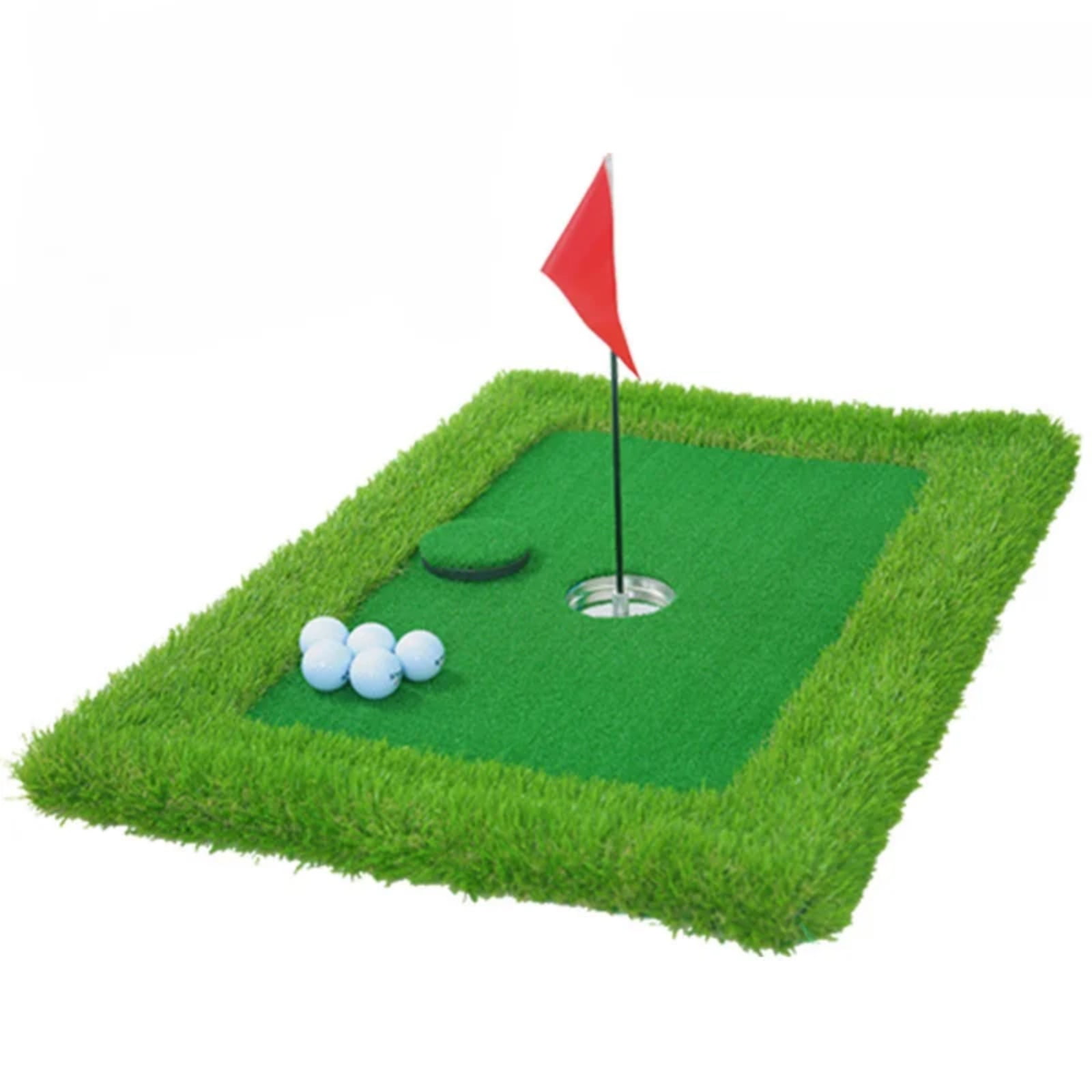 Floating Green Golf Mat Water Pool Flag Driving Artificial Turf Pool ...