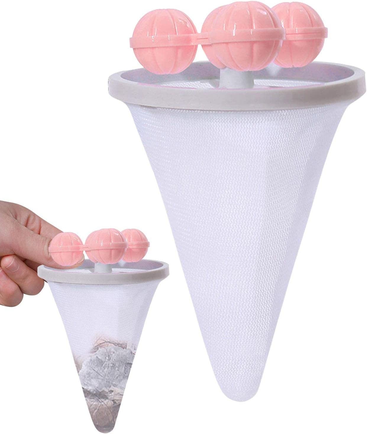 Floating Hair Filtering Mesh Removal,Pet Hair Remover Laundry Filter | Washing Machine Floating ...