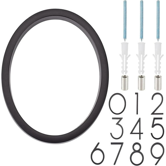 Floating House Number 0 Address Numbers for House Alloy Metal Large ...