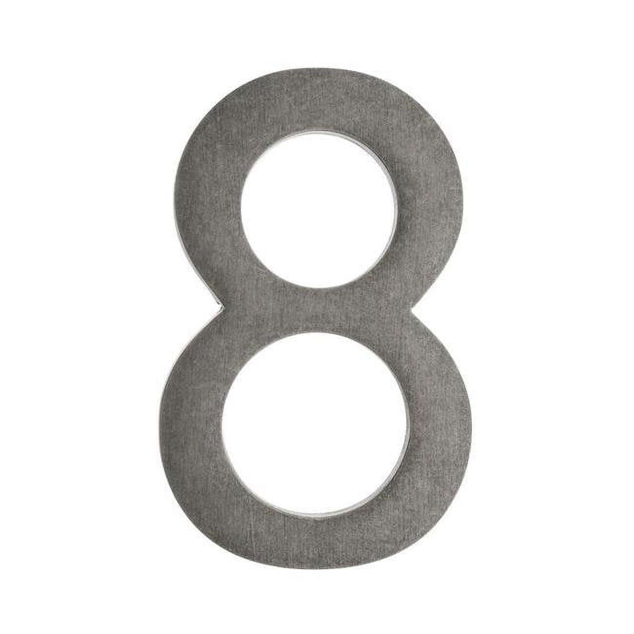 Floating House Number 8, Antique Pewter - 4 in. - Walmart.com