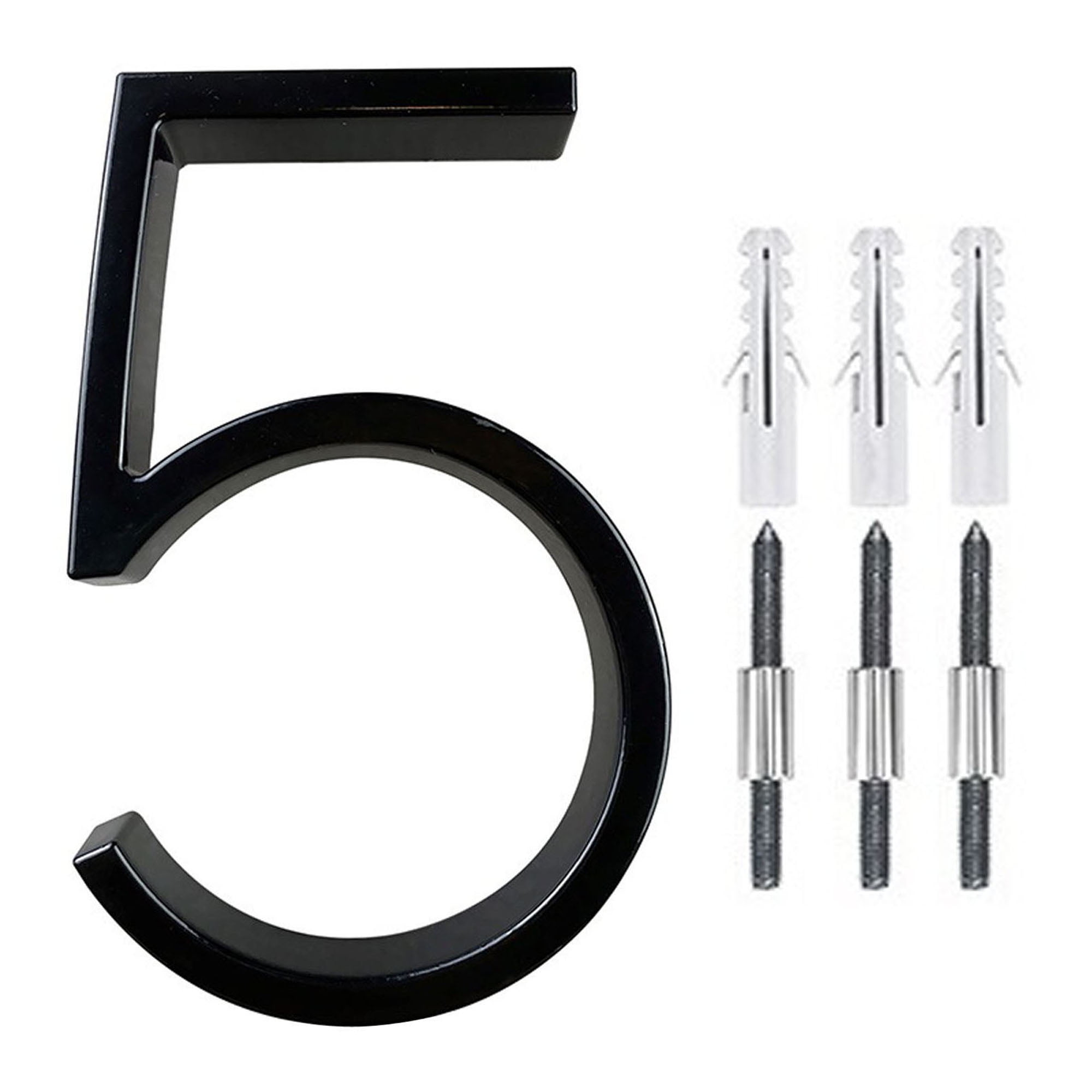 Floating House Numbers 5 Inch Modern Mailbox Home Address Numbers with ...