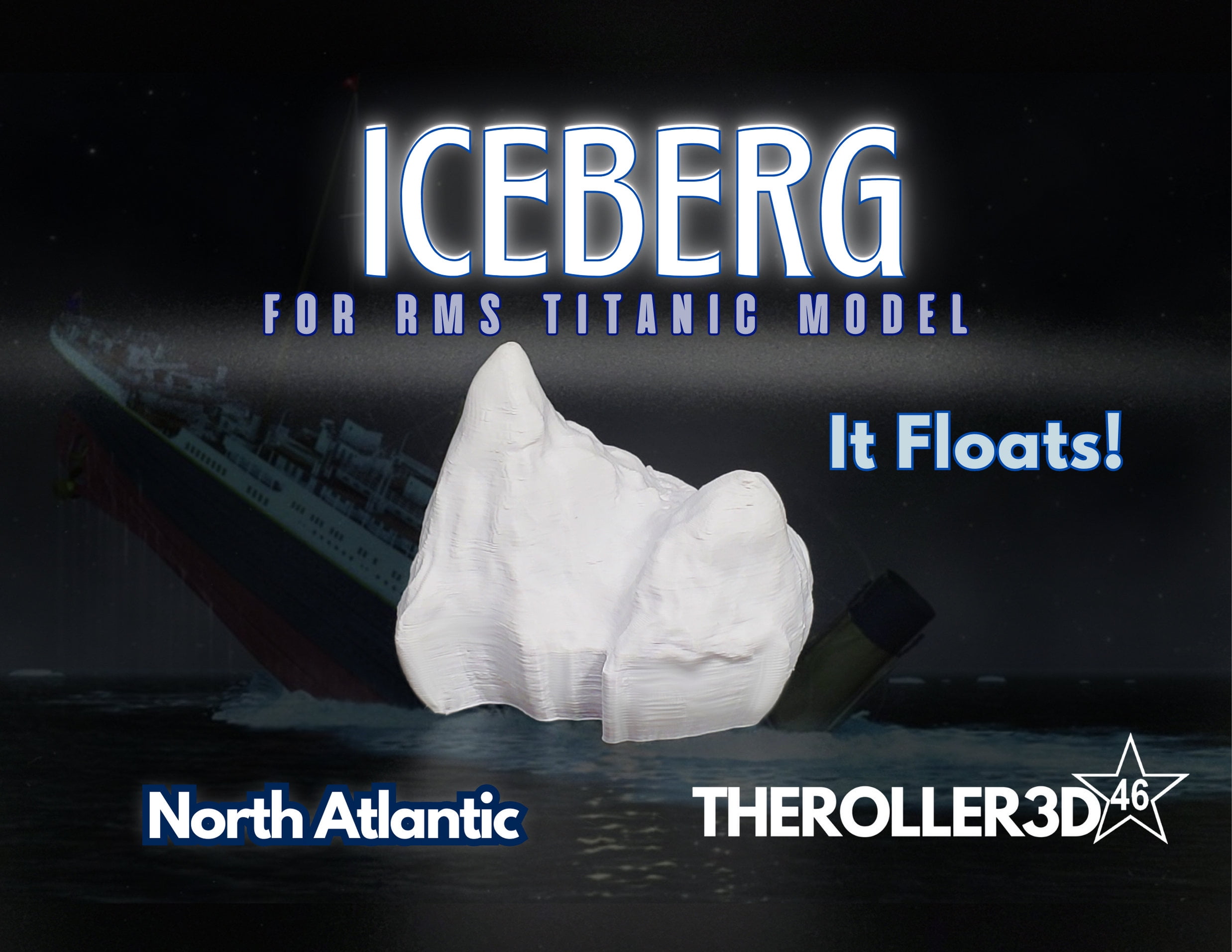 Floating Iceberg for RMS Titanic Model - Walmart.com