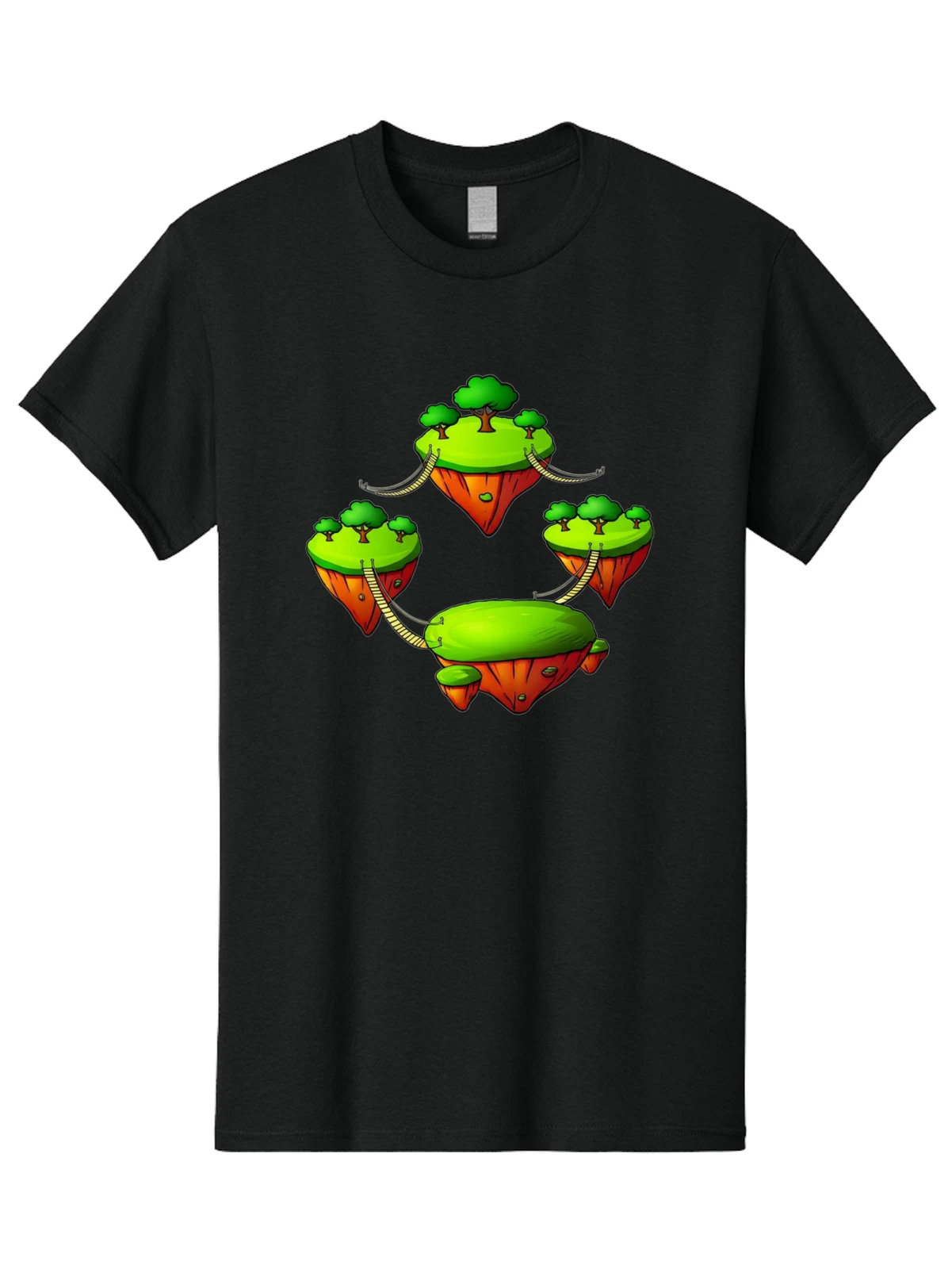 Floating-Islands-9 Mens Graphic Tee, 100% Cotton, Casual Summer Wear ...