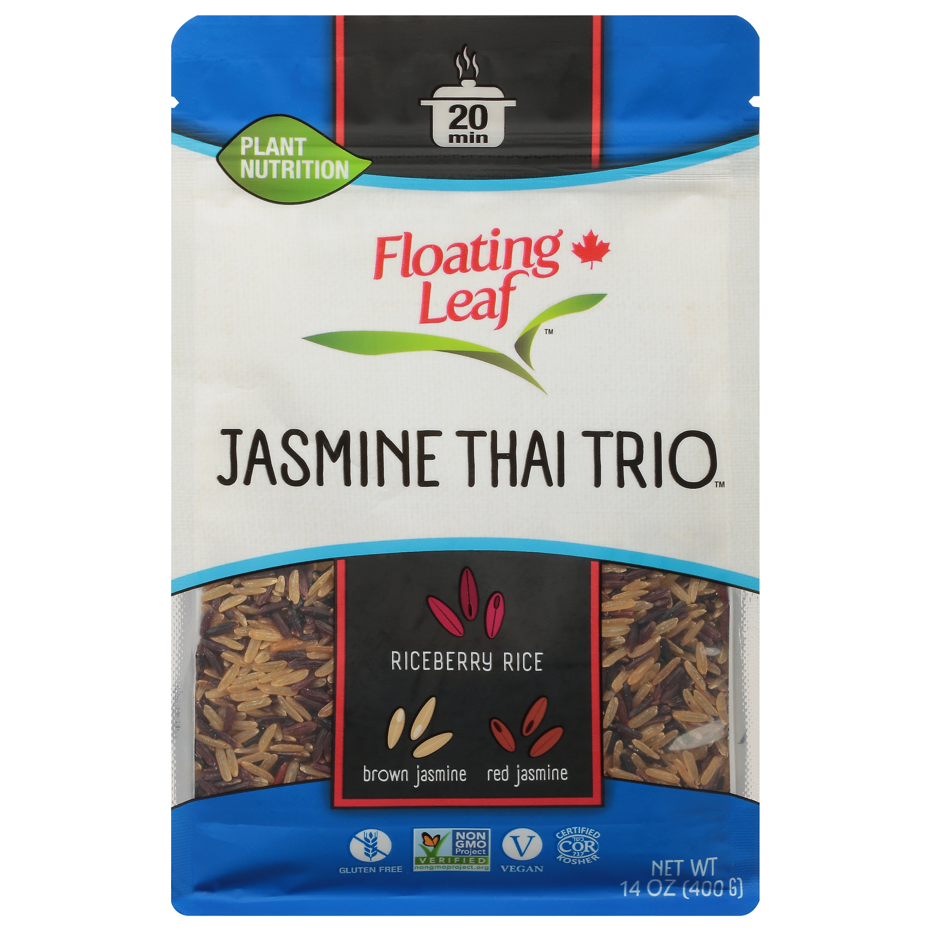 Floating Leaf Rice Jasmine Trio 14 oz (Pack Of 6) - Walmart.com