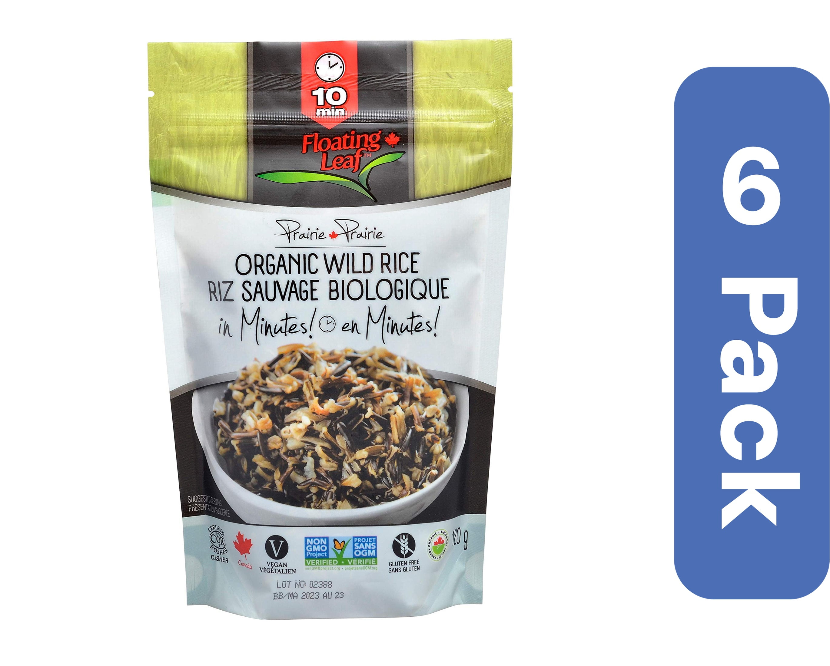 Floating Leaf Wild Organic Minutet Rice Ready 4 oz (Pack Of 6 ...