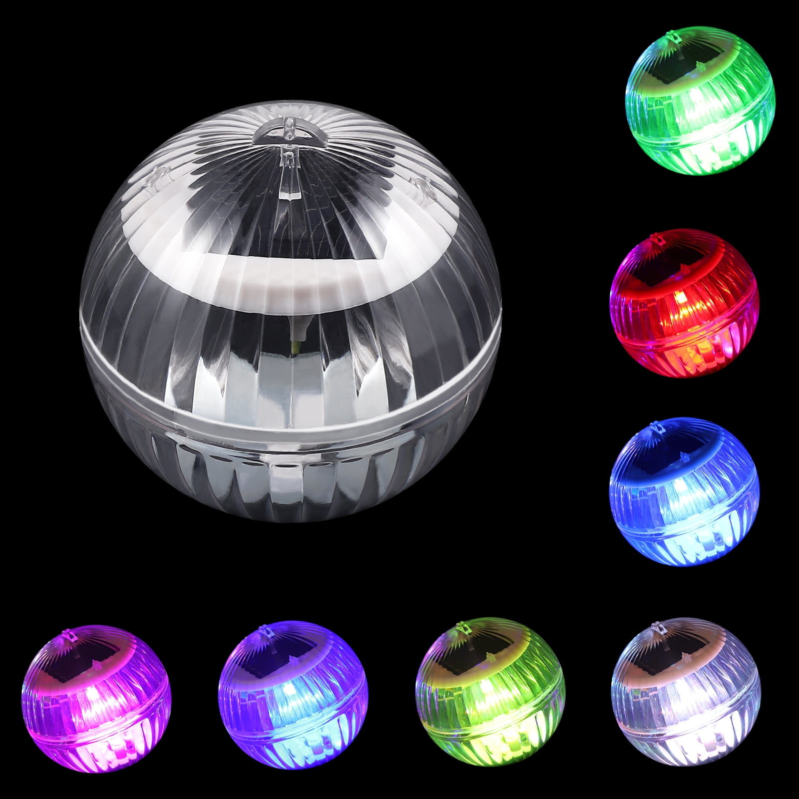 Changing Color Light Ball Pool Lights Solar Powered Submersible ...
