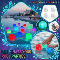 Floating Pool Lights Solar Powered Inflatable RGB Color Changing LED ...