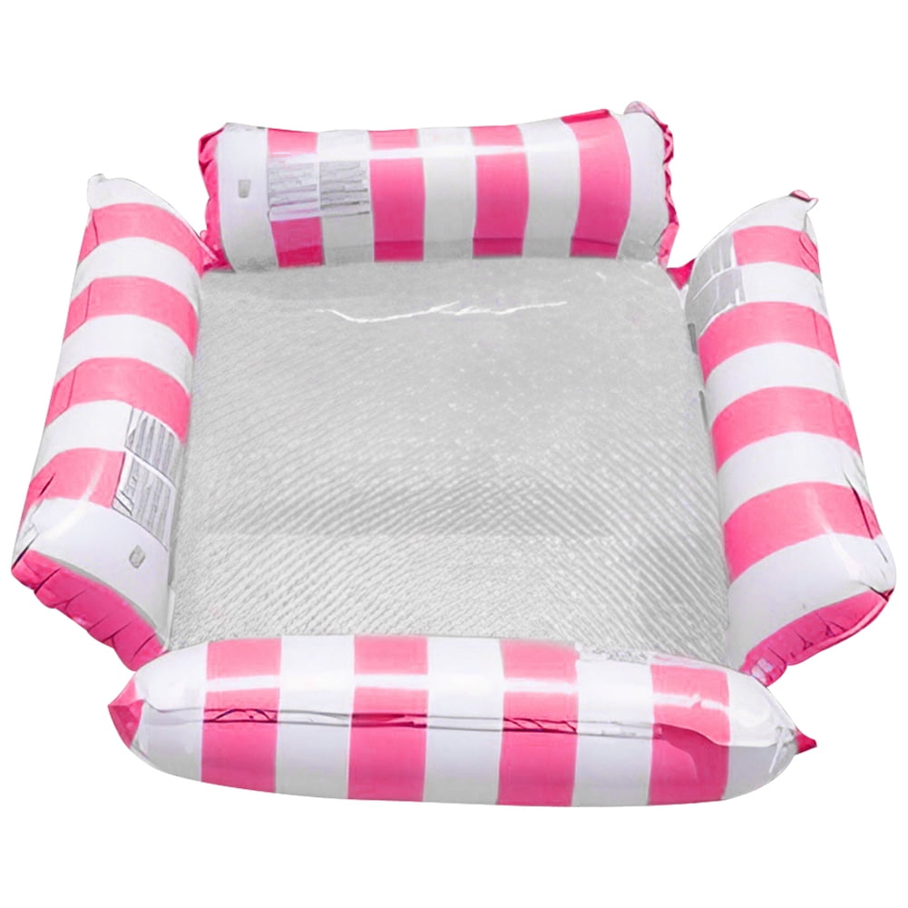 Floating Lounge Chair Adults Pool Air Mattress Pool Water Hammock (Rose ...