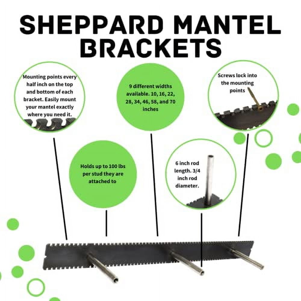 Floating Mantel Bracket-Sheppard Brackets-Sheppard System-Heavy Duty ...