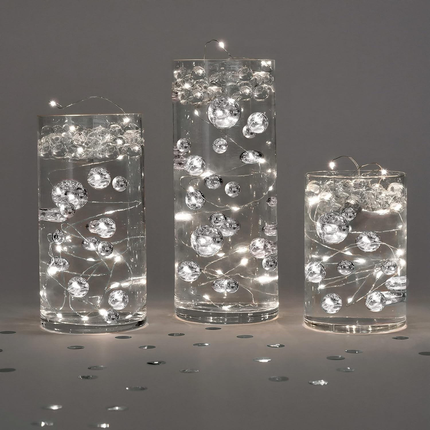 Floating Metallic Silver Pearls-Fills 1 GL Of Floating Gels With ... Floating Metallic Silver Pearls-Fills 1 GL Of Floating Gels With ...