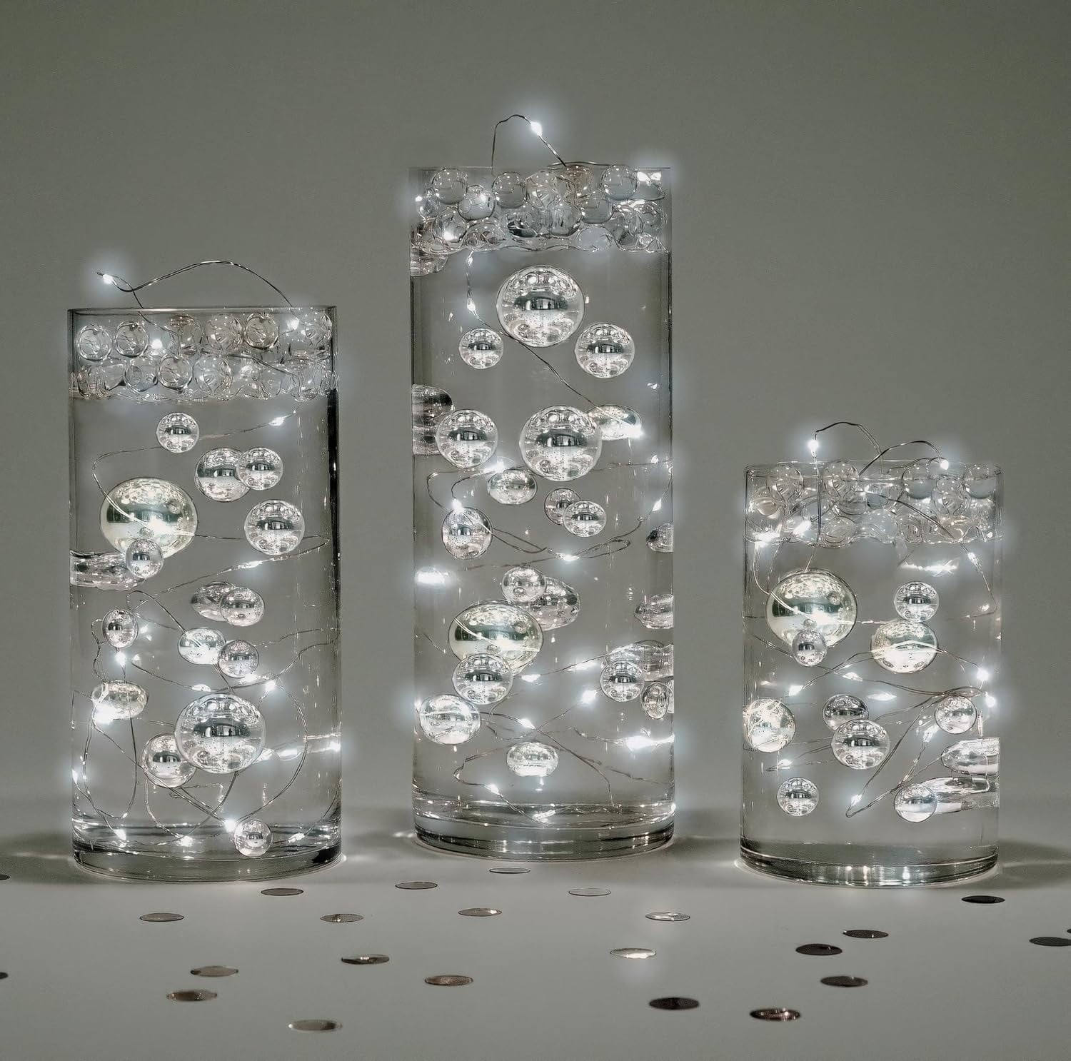 Floating Metallic Silver Pearls-Fills 1 GL of Floating Gels with ... Floating Metallic Silver Pearls-Fills 1 GL of Floating Gels with ...