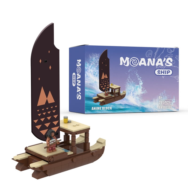Floating Mo-ana Adventure Canoe | Movie-Inspired Toy Playset | Features ...