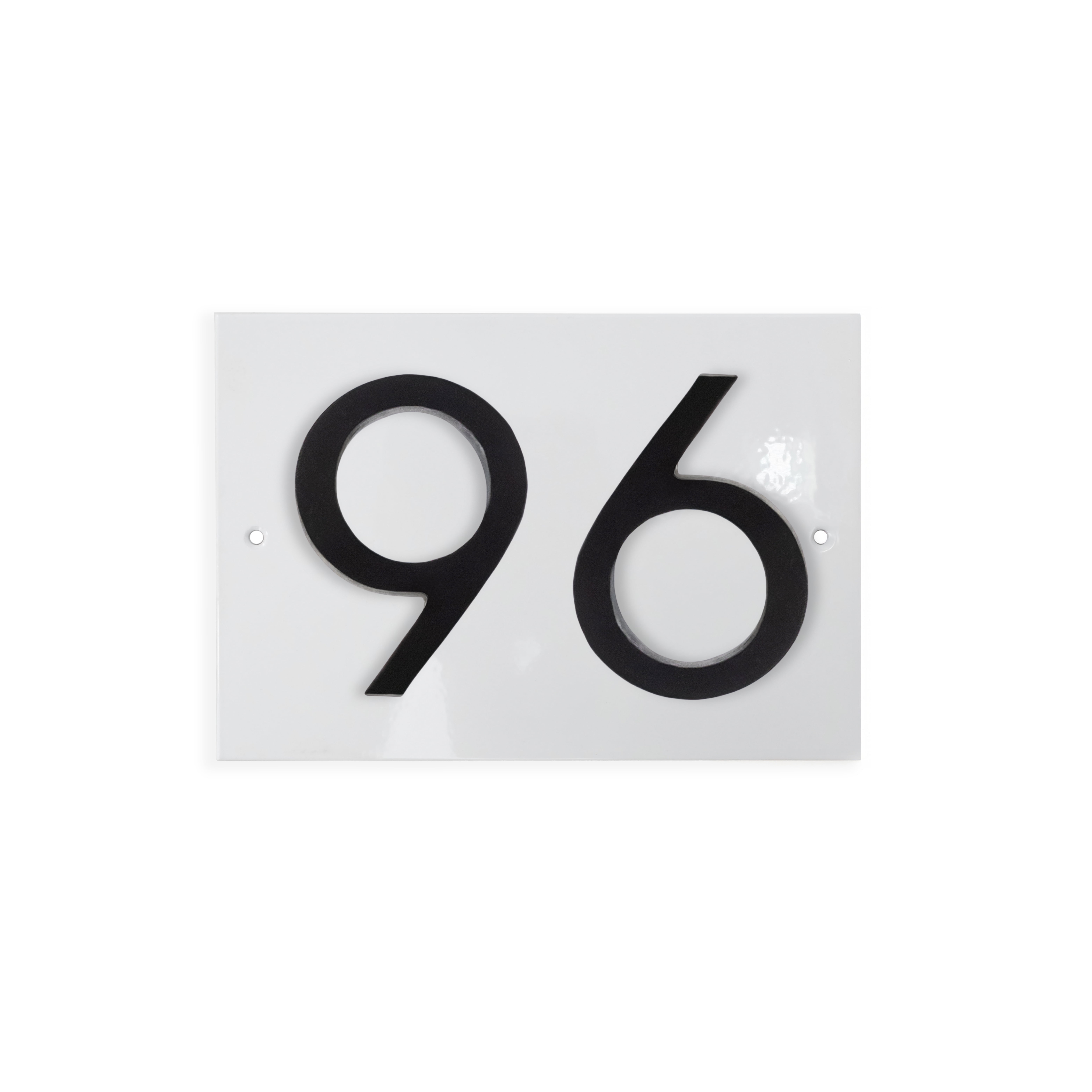Floating Modern 3" Number Horizontal Address Plaque (2 characters ...
