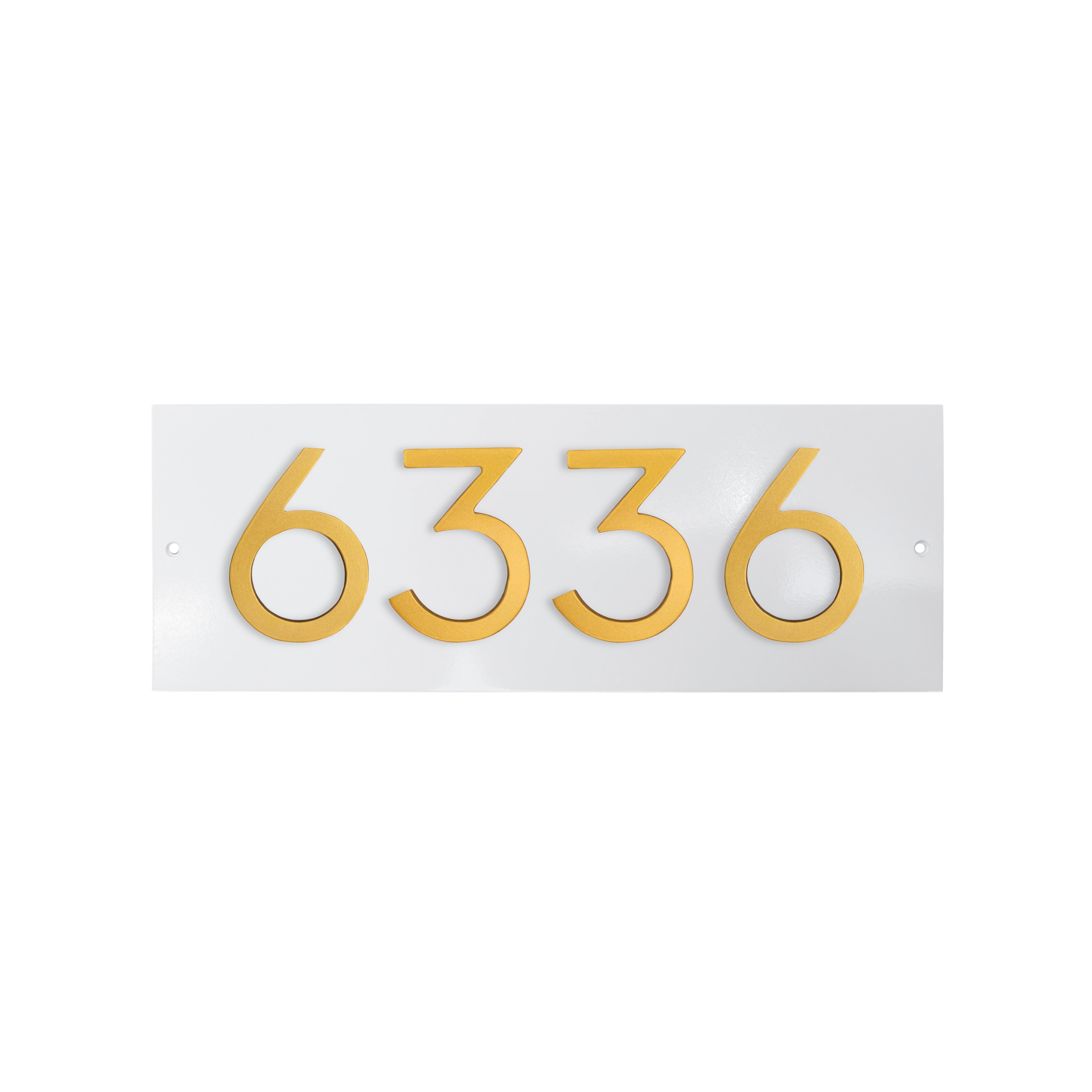 Floating Modern 3" Number Horizontal Address Plaque (4 characters ...
