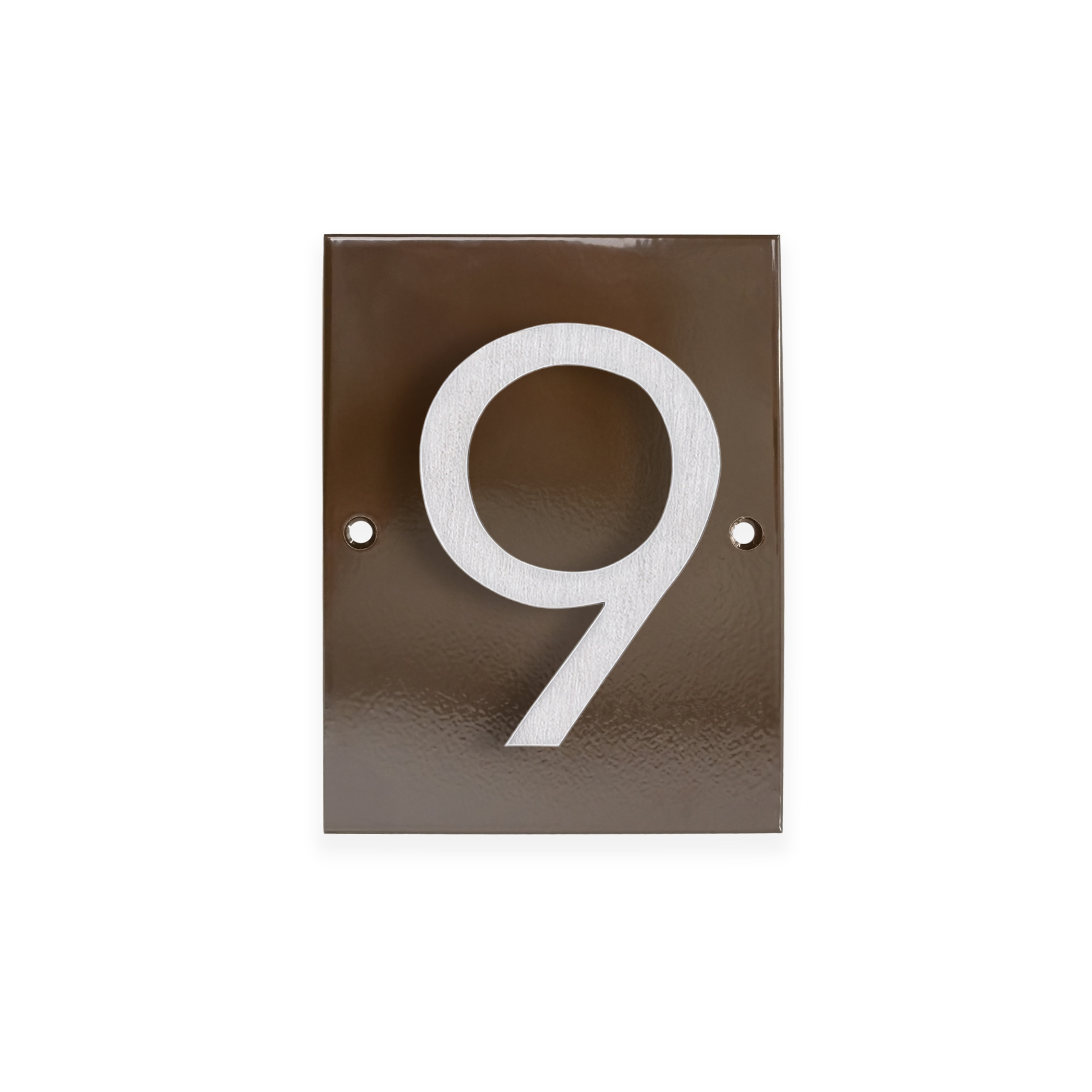 Floating Modern 4" Number Horizontal Address Plaque (1 character ...