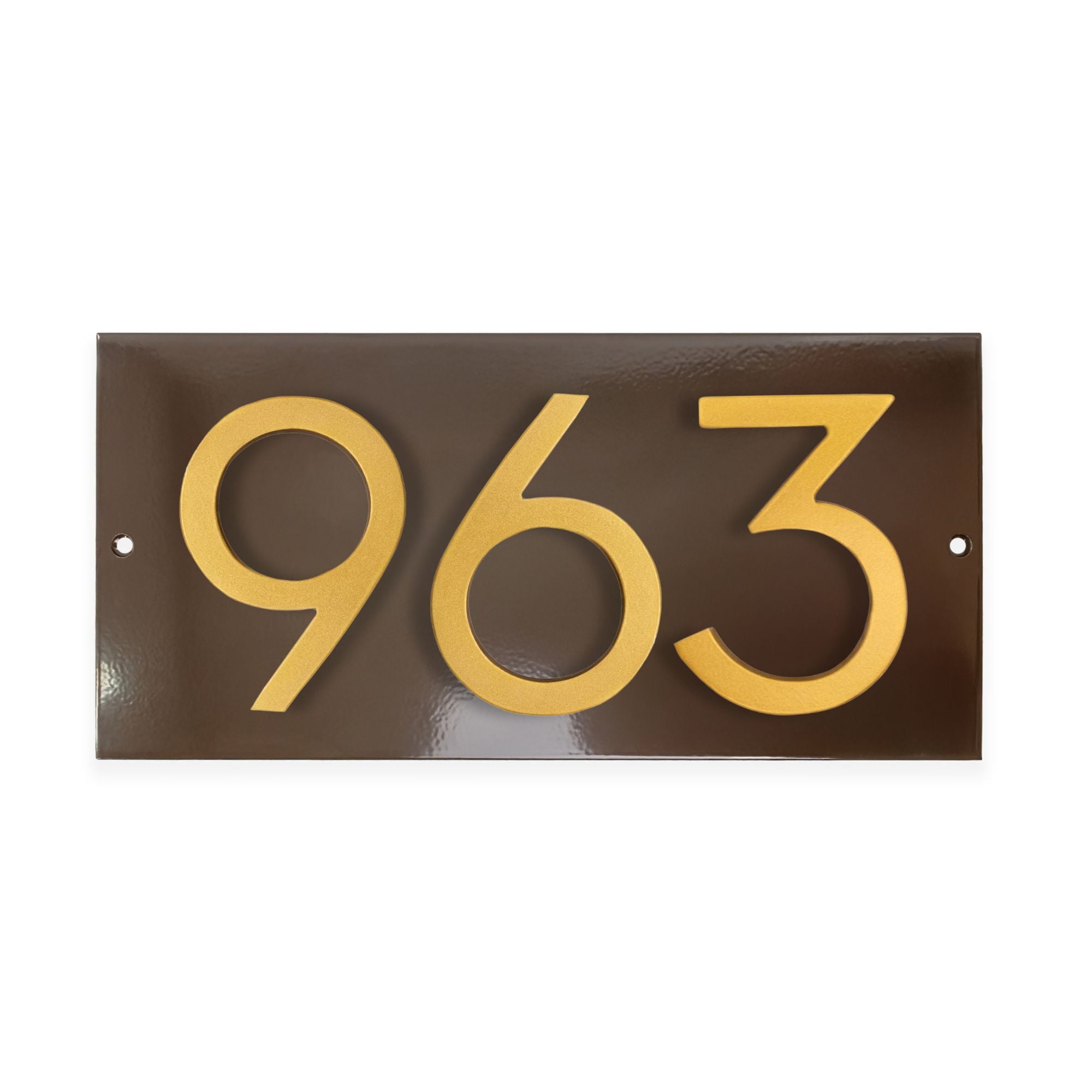 Floating Modern 4" Number Horizontal Address Plaque (3 characters ...