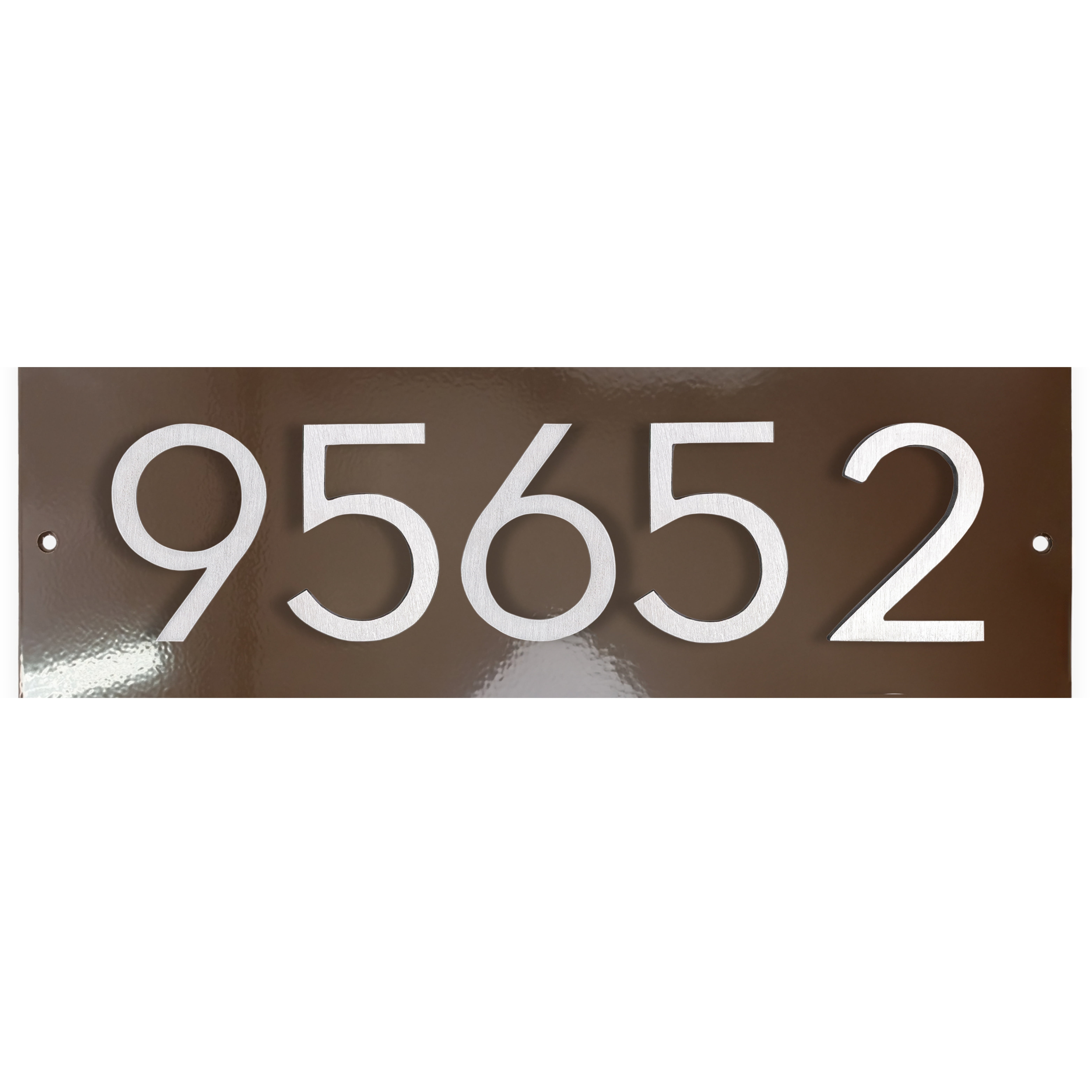 Floating Modern 4" Number Horizontal Address Plaque (5 characters ...