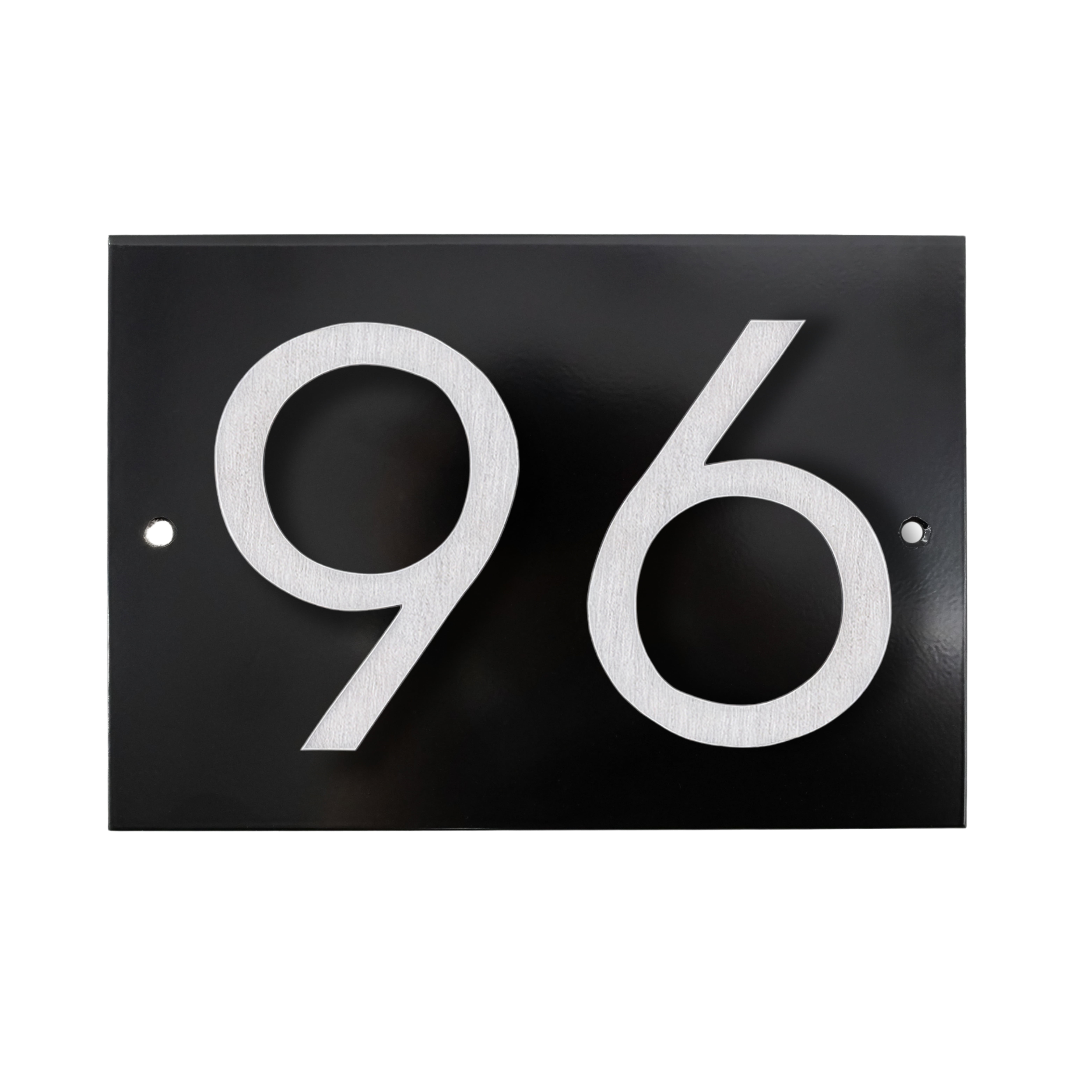 Floating Modern 6" Number Horizontal Address Plaque (2 characters ...
