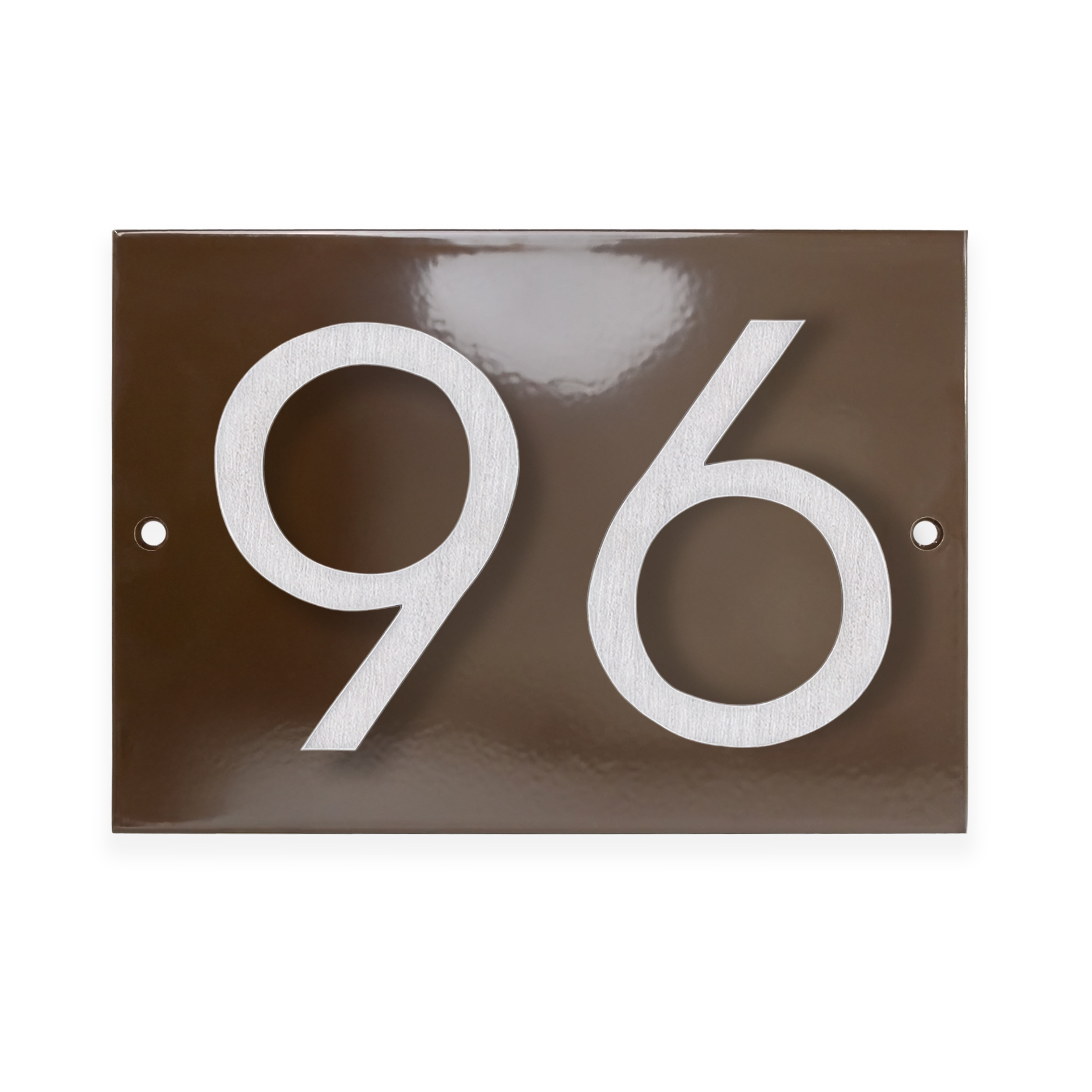 Floating Modern 6" Number Horizontal Address Plaque (2 characters ...