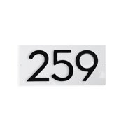 White Vinyl Numbers 6 Inch