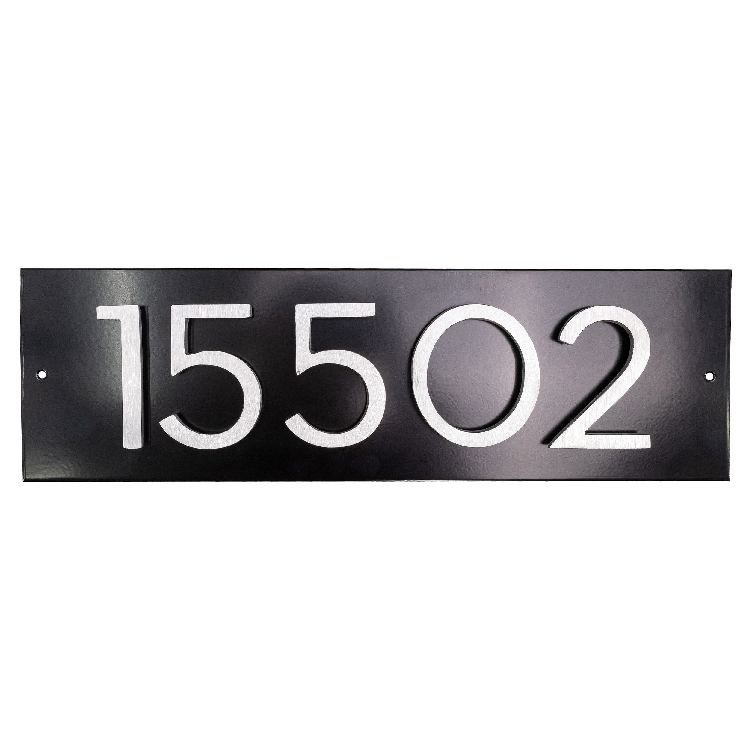 Floating Modern 6" Number Horizontal Address Plaque (5 characters ...