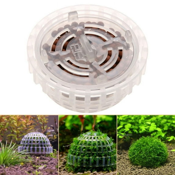 Floating Moss Ball for Aquarium Decoration Landscaping Plants Holder ...