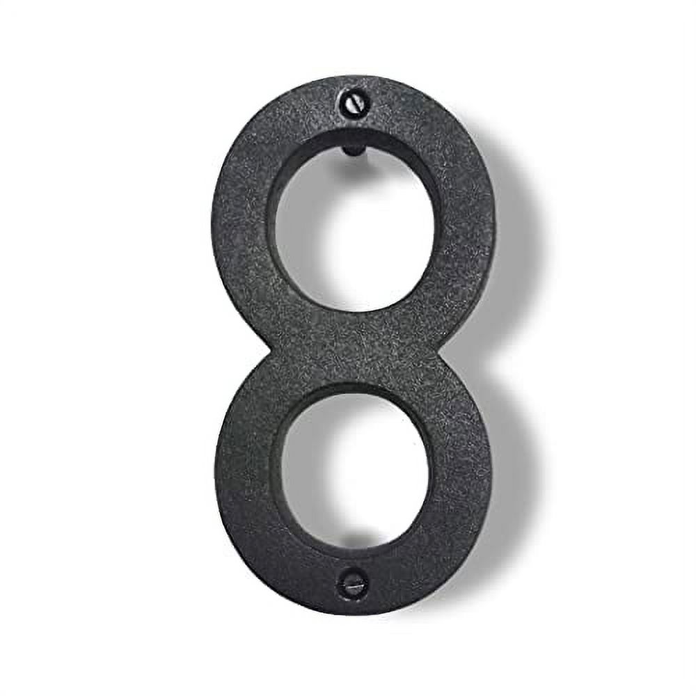 Floating Mount Colonial Cast Iron House Address Number, Rustic House ...