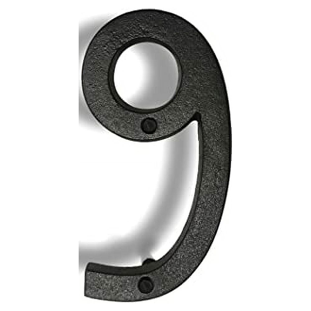 Floating Mount Colonial Cast Iron House Address Number, Rustic House ...