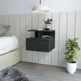 Floating Nightstand Flopini, One Drawer, Black Wengue Finish - Walmart.com