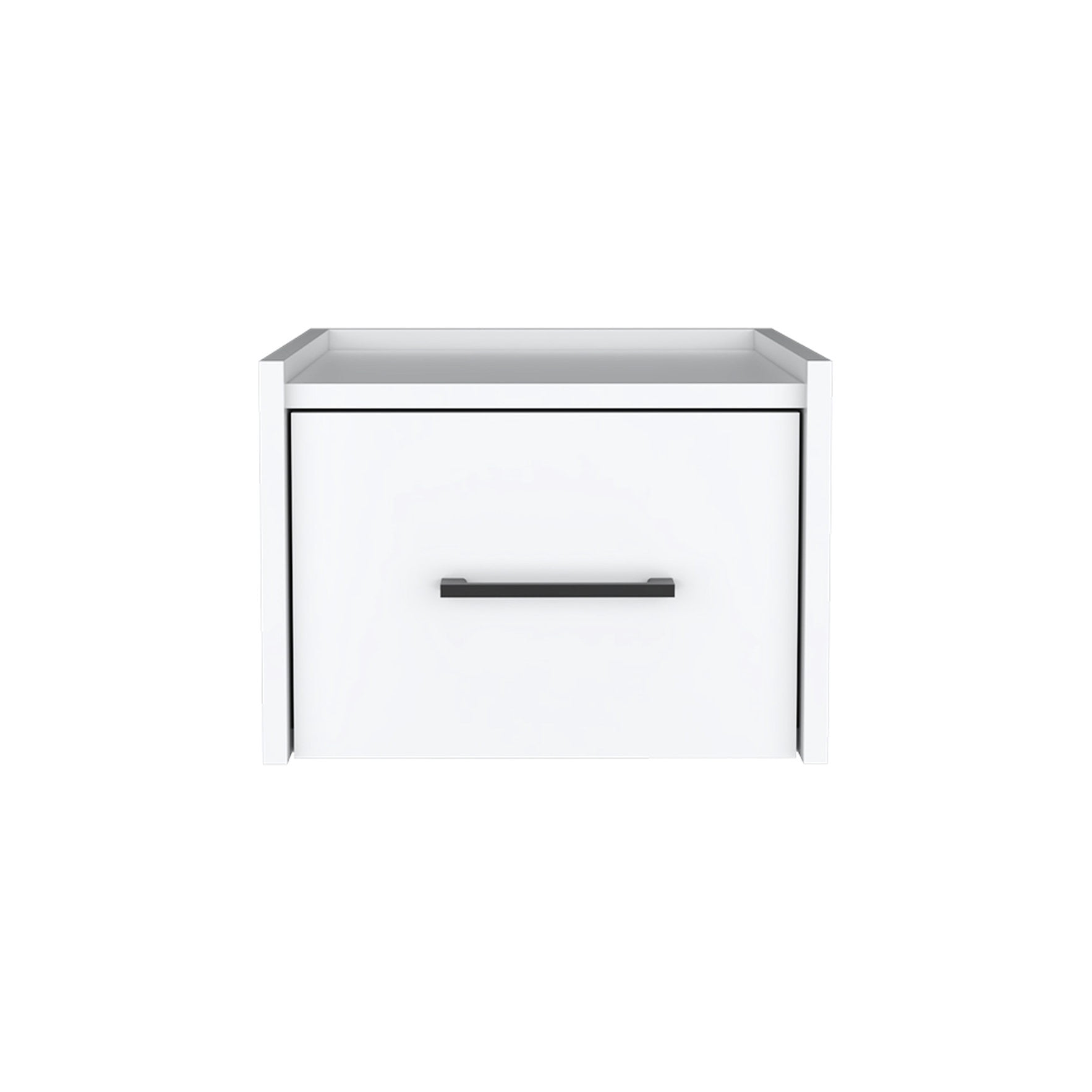 Floating Nightstand with Sleek Drawer Handle - Bedroom Setup, Quick ...