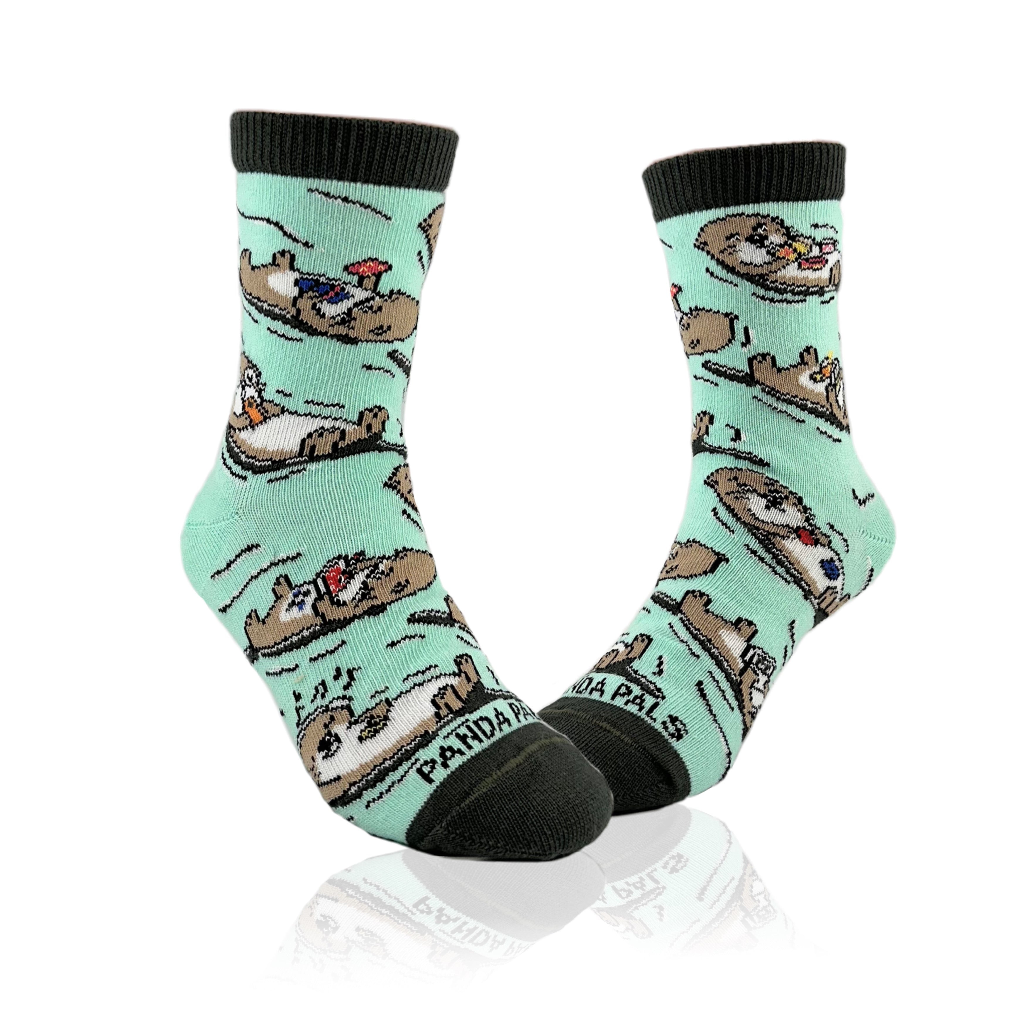 Floating Otters Socks from the Sock Panda (Ages 3-7) Size: Small (Age 3 ...
